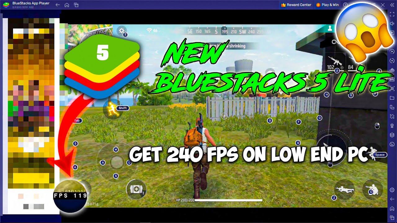 New Bluestacks 5 Lite Best Version For Free Fire OB38 Low End PC ...