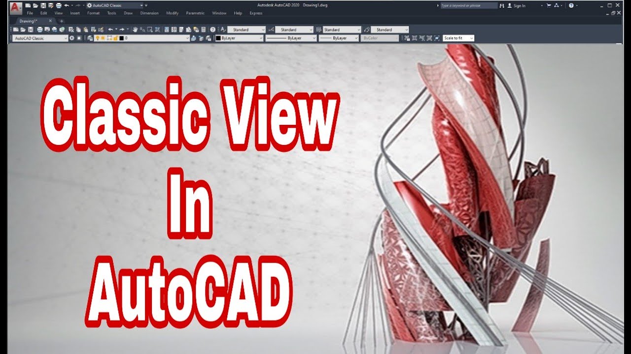How to make AutoCAD Classic View | Classic View of Autocad | SUBSCRIBE ...