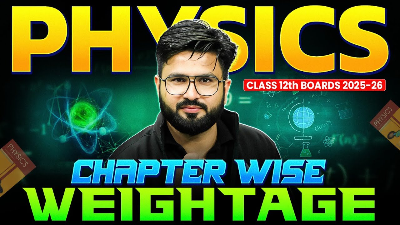 Chapter-Wise Weightage Analysis of Class 12th Physics | Board Exam 2025 ...