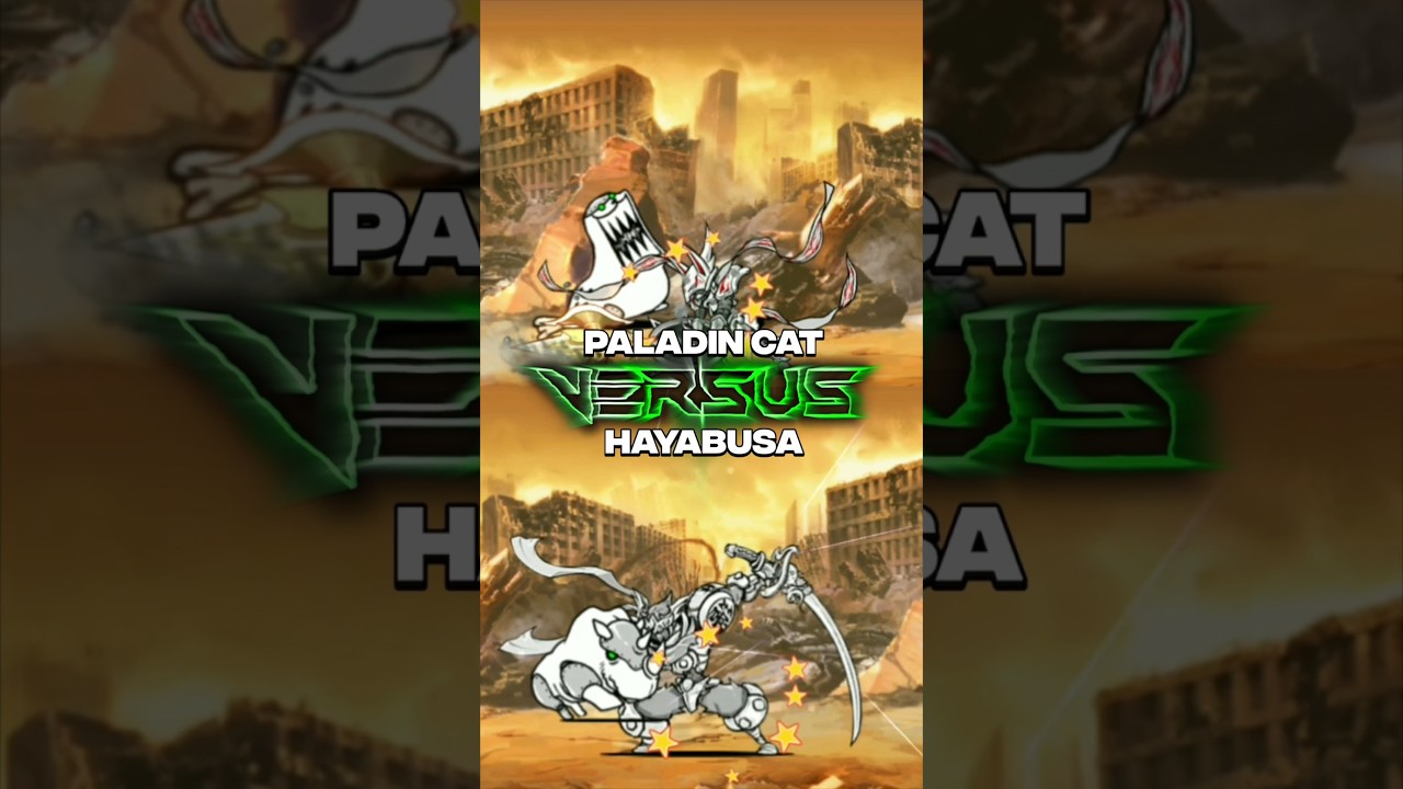 Paladin vs Hayabusa! | Battle Cats | #battlecats #shorts - YouTube