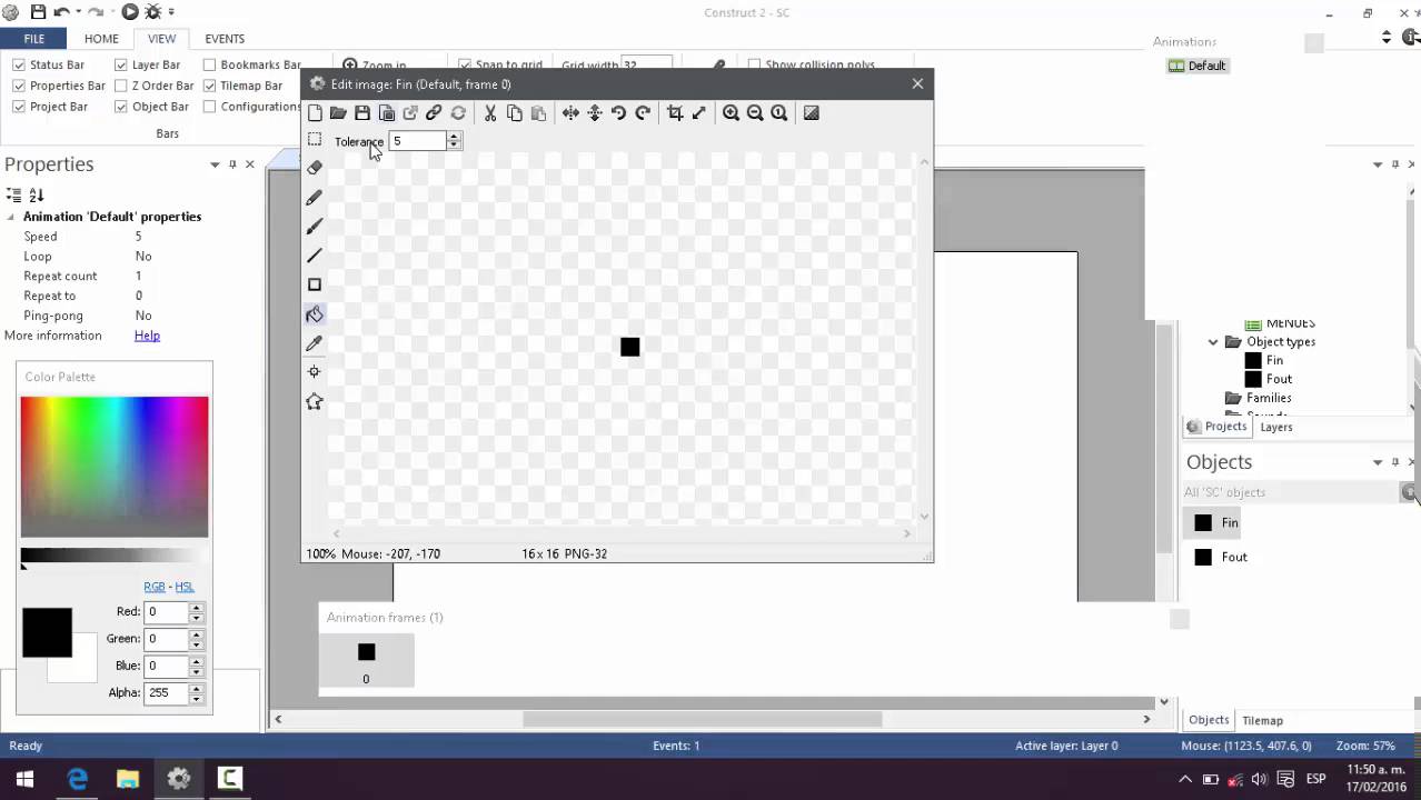 Tutoriales Construct 2 Fade in - Fade out (transicion para juegos) - YouTube