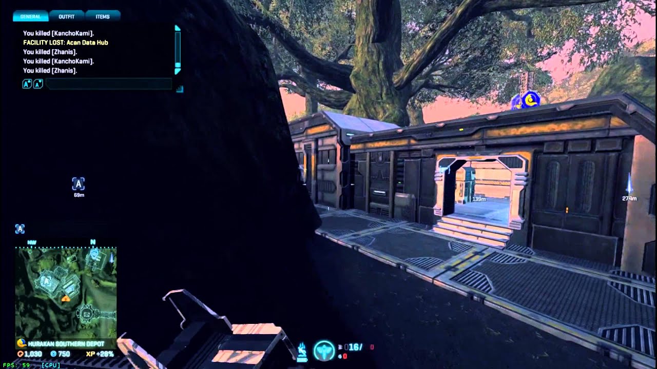 Planetside2 - Icarus with a Razor defends a base (mostly) - YouTube