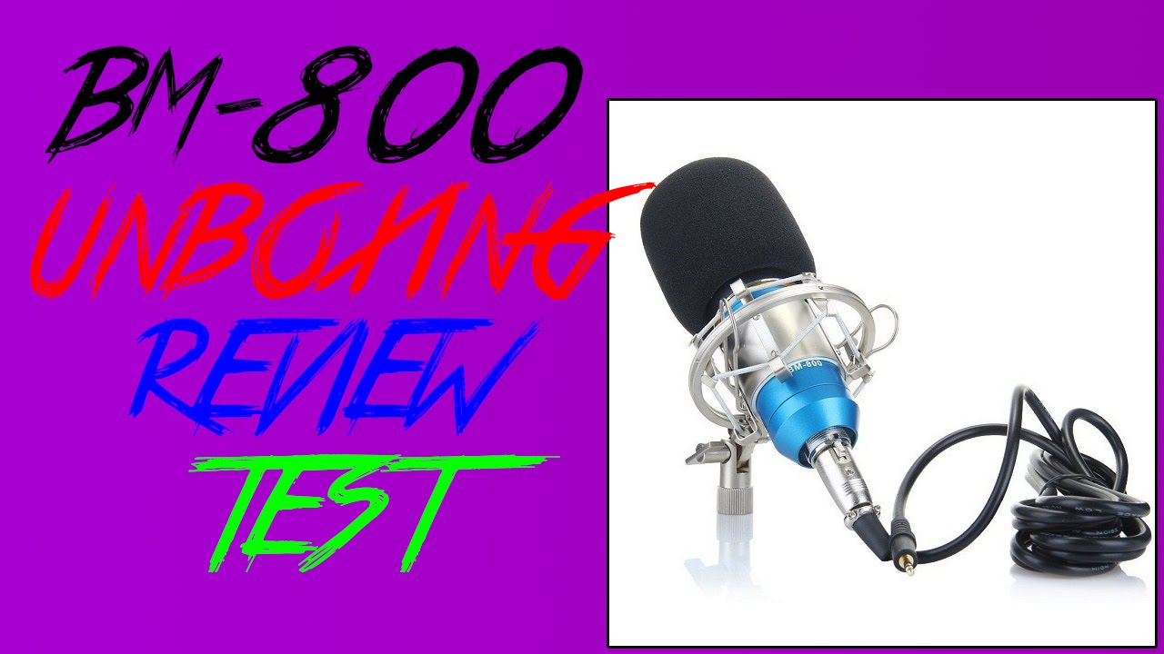 [ENGLISH] BM-800 CONDENSER MICROPHONE **UNBOXING**REVIEW**TEST** - YouTube