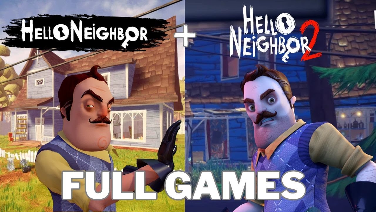 Hello Neighbor 1 and 2 Full Walkthrough | No Commentary - YouTube