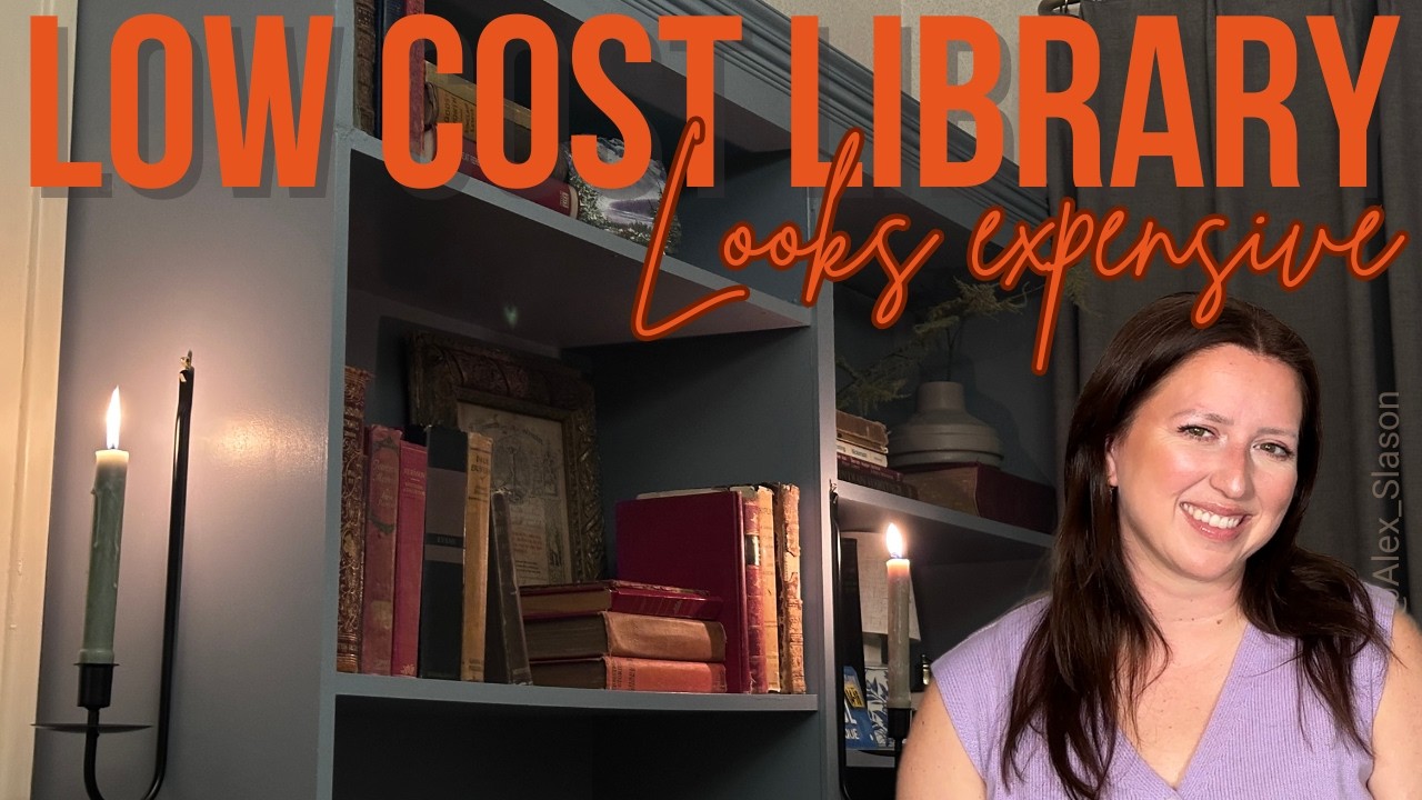 Decorating a Cozy DIY Library - Without Breaking the Bank! - YouTube