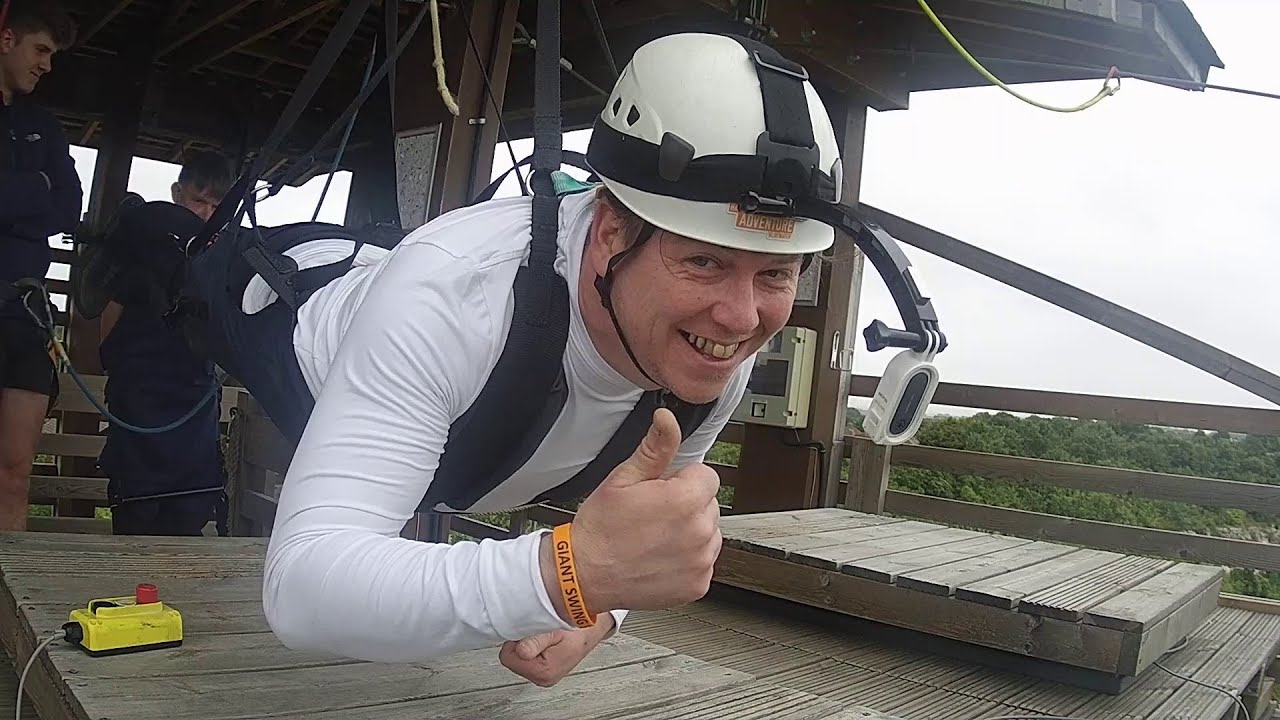 Bluewater 2/7/24 Wind tunnel, zip line and Swing - YouTube