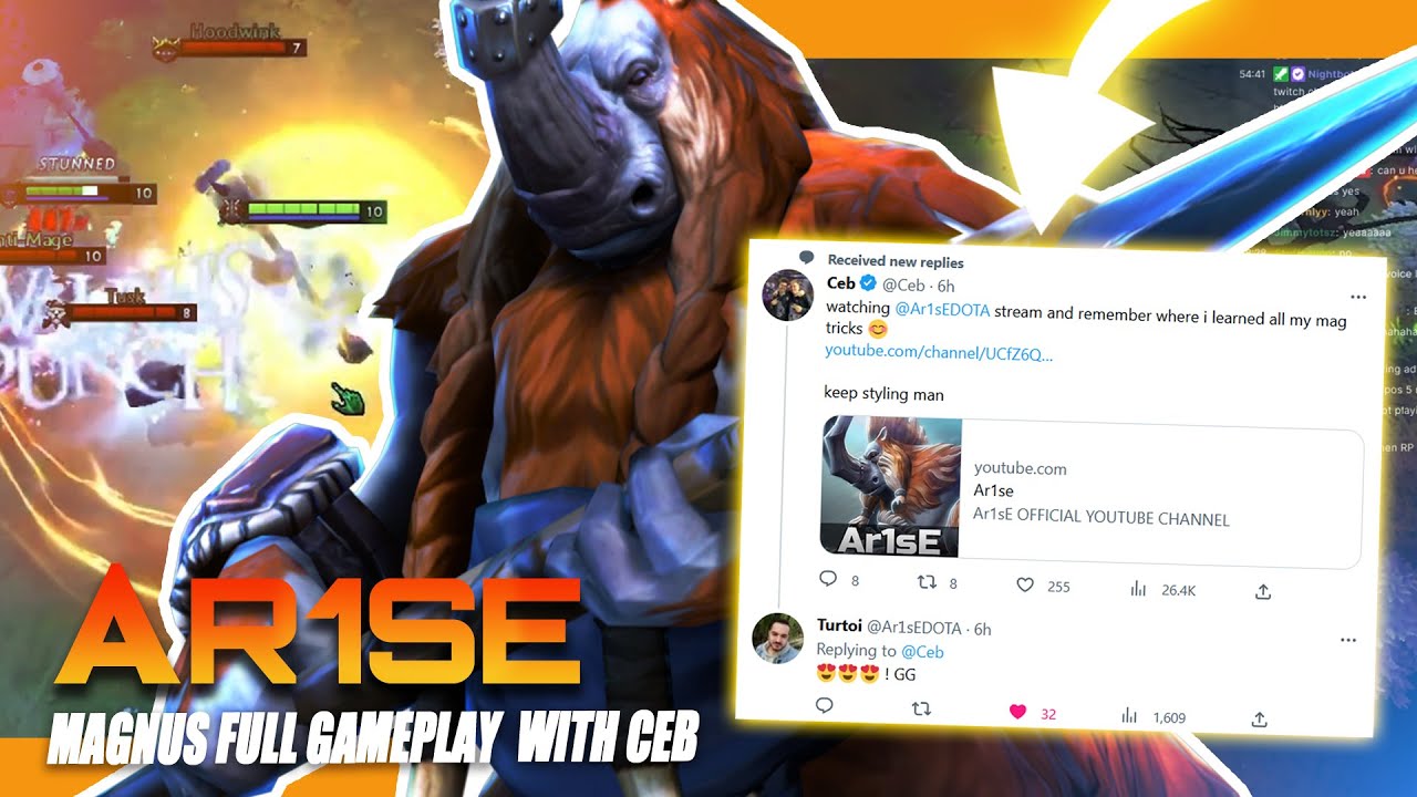 Ar1se - Magnus Gameplay w/ Ceeeeeb!! - YouTube