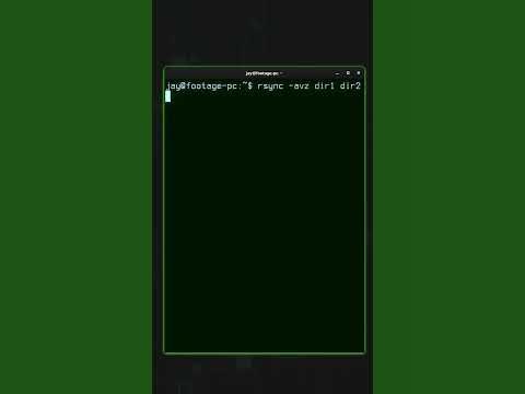 Linux Commands in 60 Seconds - The rsync Command - YouTube