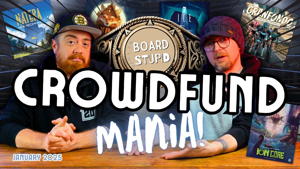 HUGE New Kickstarter Games to Back in January 2025! Fox Paw, ION Core, ICE, Natera, Granfondo ...