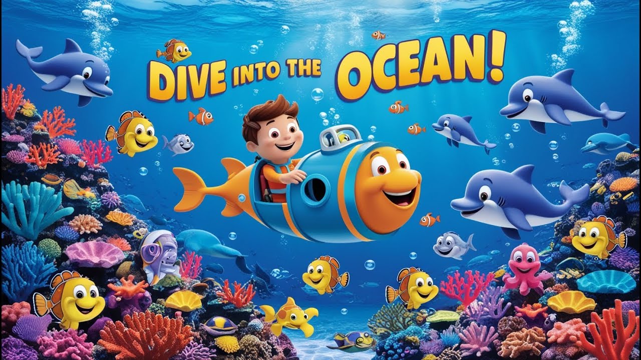 Dive into the Ocean!🌊 | Meet Amazing Sea Creatures for Kids | Fun ...