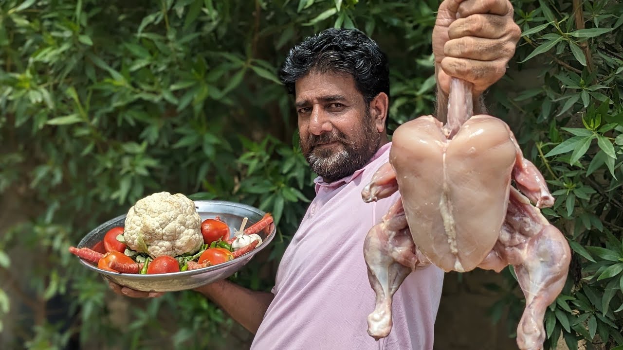 Cooking A Unique Style Recipe Of Chicken And Vegetables In My Kitchen ...