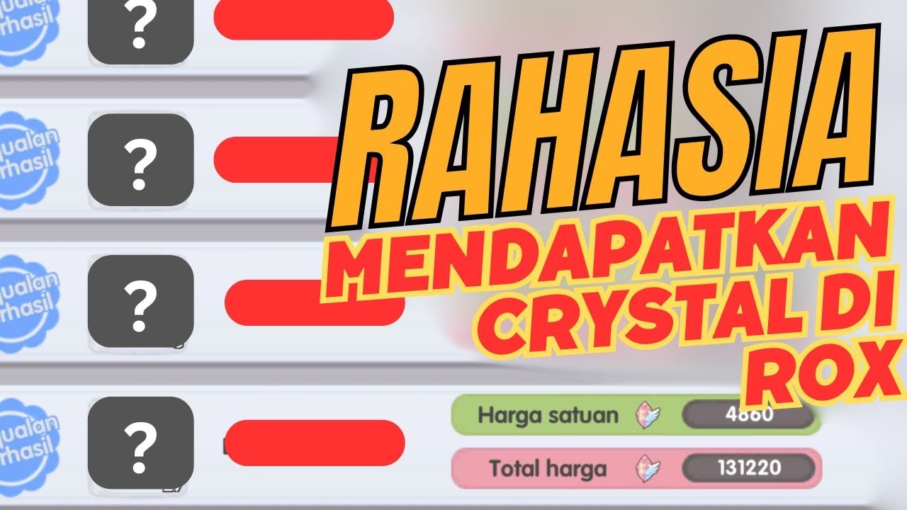 Cara Cepat Mendapatkan Crystal di ROX Tips Pro! - YouTube