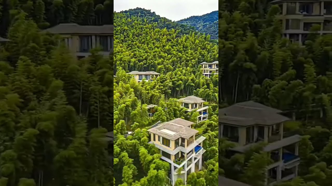 Liyang yushui hot spring bamboo creek valley hotel - YouTube