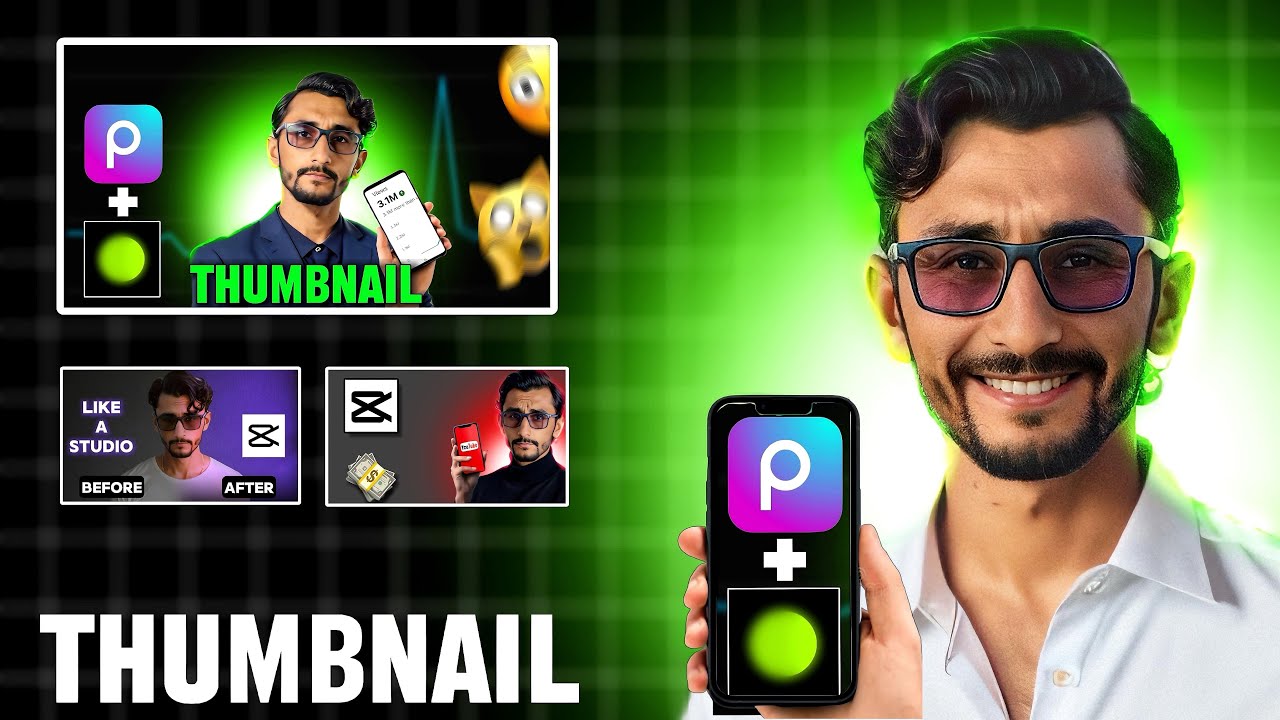 How to make Thumbnails in mobile | Mobile Mein Thumbnails kaise Banaye ...