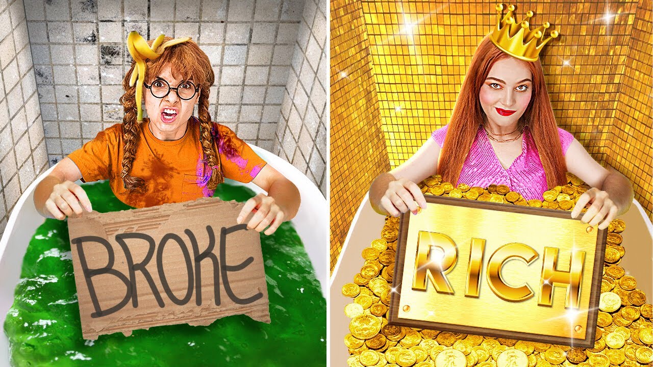 FROM NERD TO PRINCESS IN 24 HRS || Fantastic Makeover! Funny Situations ...