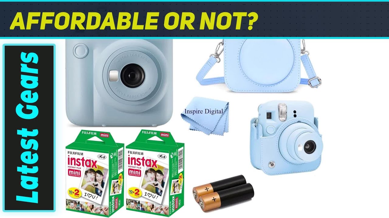 Fuji Mini 12 Instant Camera: The Ultimate Creative Gift Bundle! - YouTube