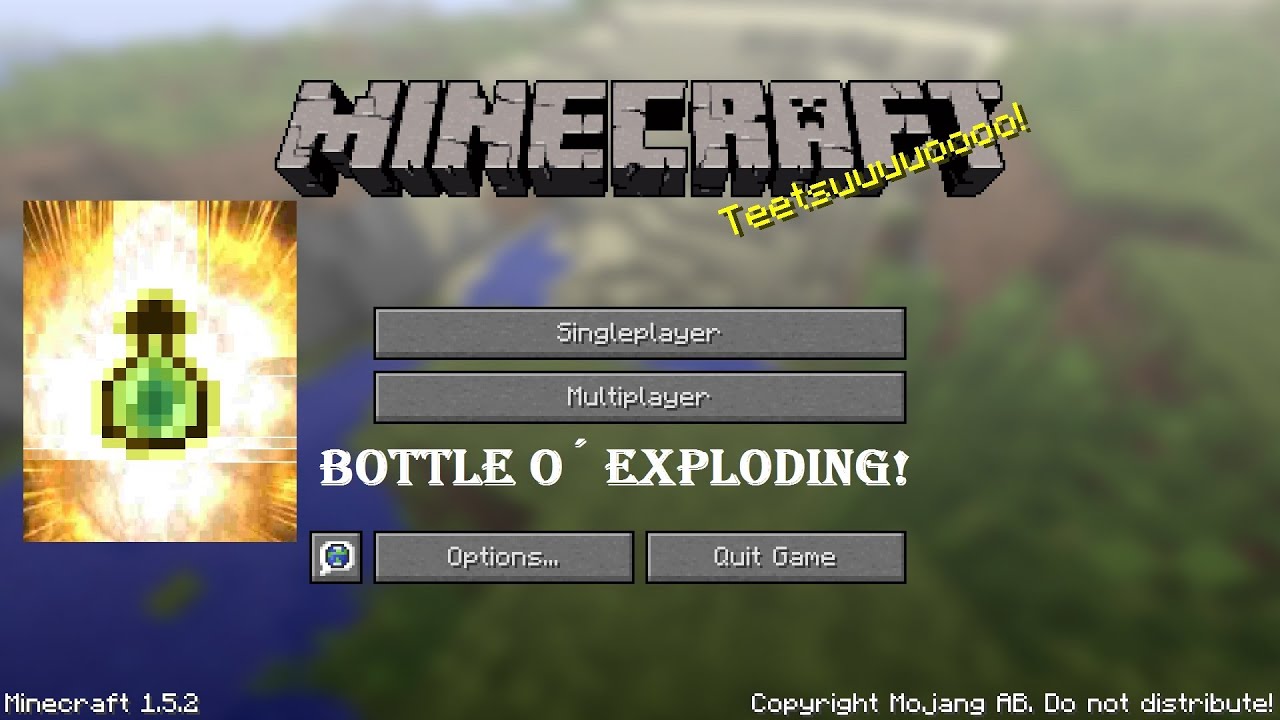 Minecraft Trap Tutorial - Bottle O´ Exploding? - YouTube