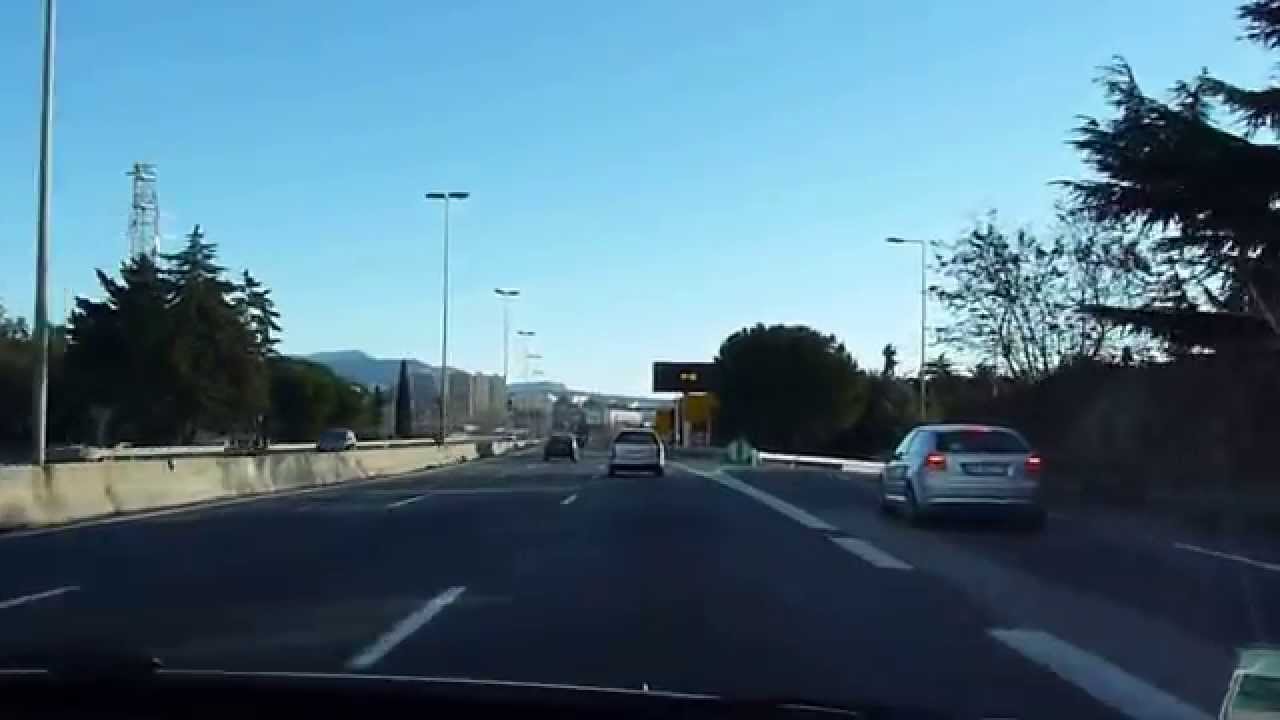 AUTOROUTE A8 SORTIE NICE PROMENADE EN TRAVAUX - YouTube