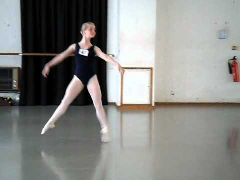 RAD ballet london scholarships 8/5/11 grade 5 study tarantella - YouTube