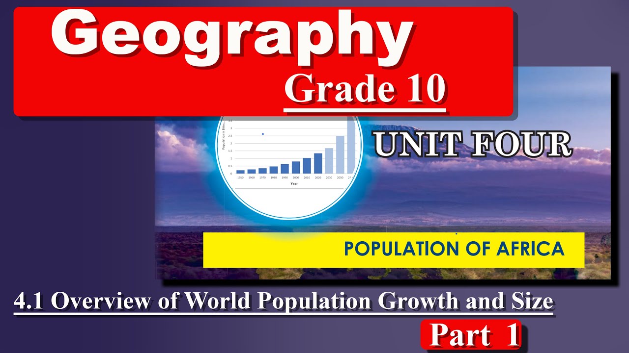 Grade 10 Geography unit 4 part 1 | population of Africa | Overview of ...