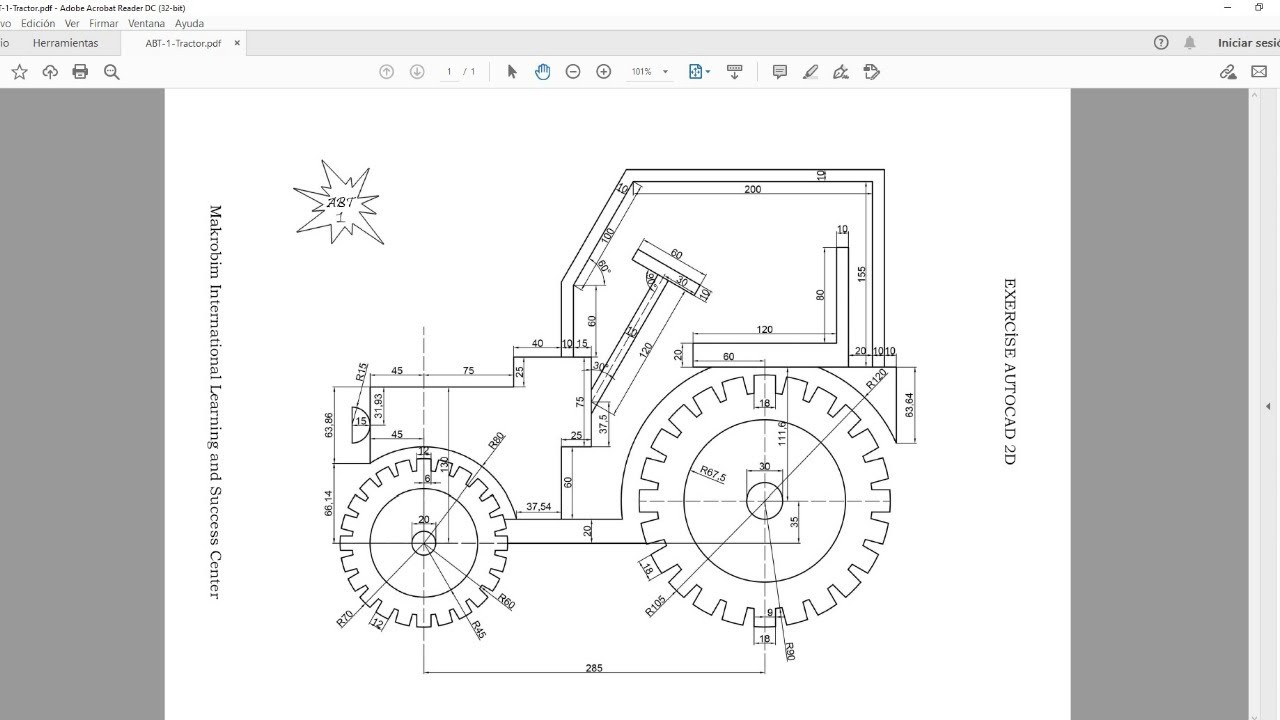 AUTOCAD 2021 - DISEÑO DE TRACTOR - YouTube