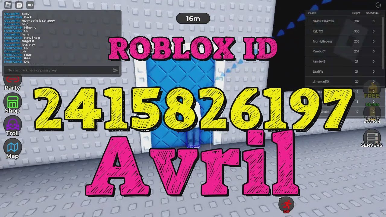 AVRIL Roblox Song Codes - YouTube