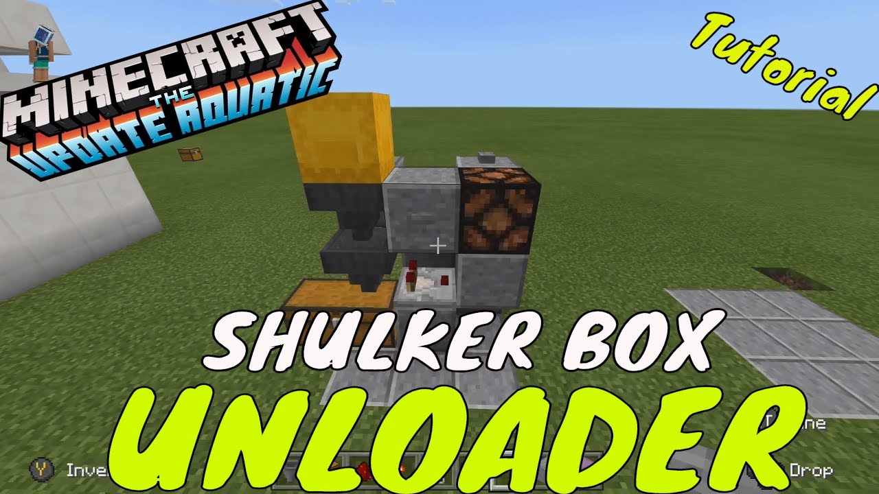 MINECRAFT-SHULKER BOX UNLOADER,....MCPE,Xbox,Switch,Bedrock - YouTube