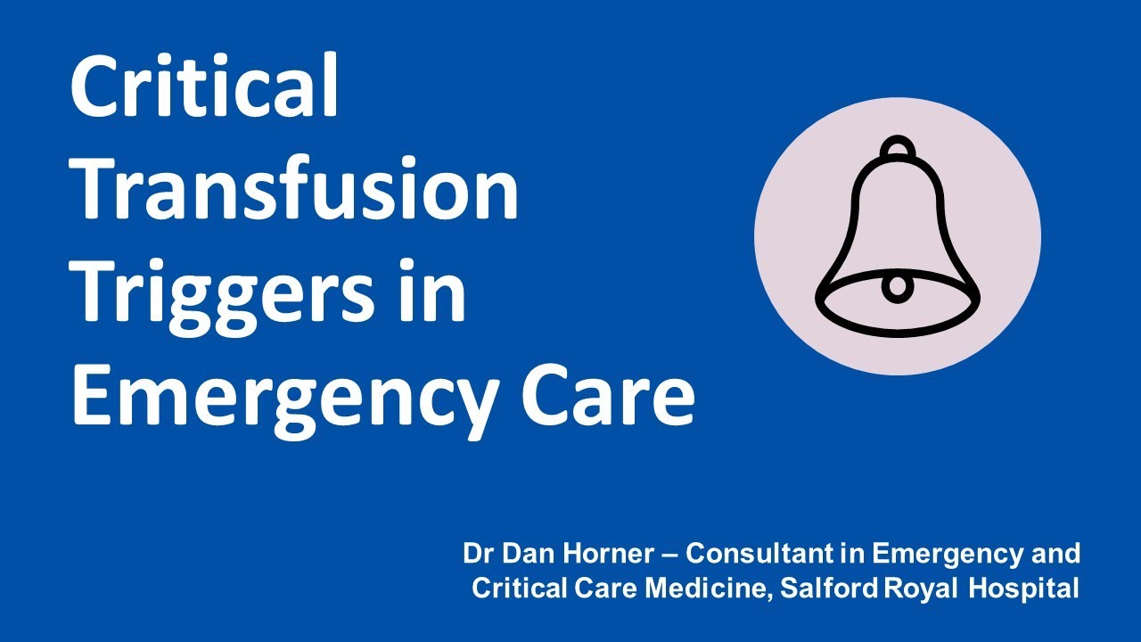 North West RTC Education Event - Critical Transfusion Triggers in ...