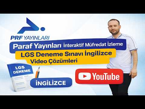 PARAF YAYINLARI İNTERAKTİF MÜFREDAT İZLEME 4 #lgs  DENEME SINAVI #video #çözüm #ingilizce #english