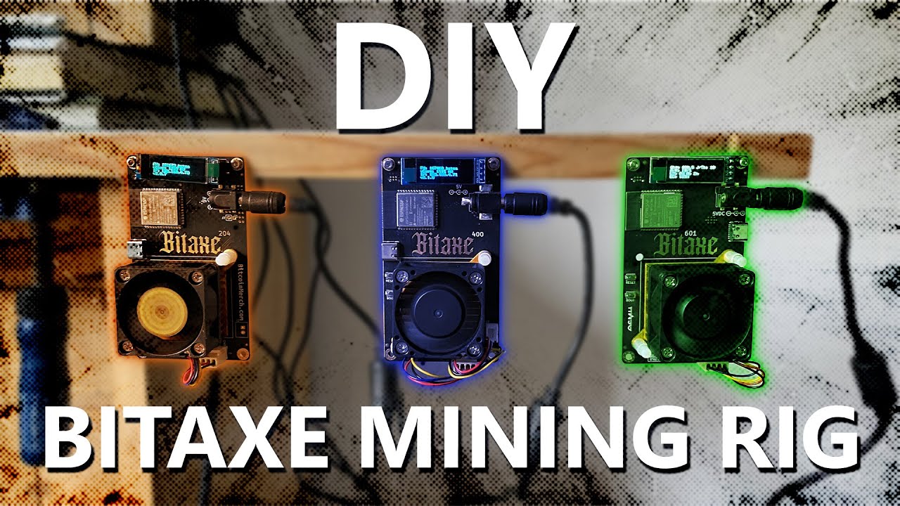 DIY Bitaxe Bitcoin Mining Rig Build - Bitaxe Max, Supra and Gamma - YouTube