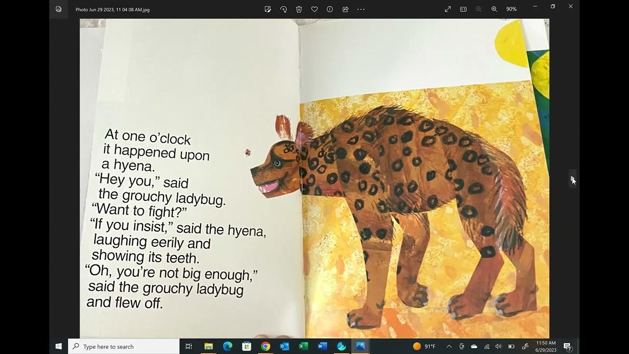 The Grouchy Ladybug By: Eric Carle, Narrated By: Carla Koala - YouTube