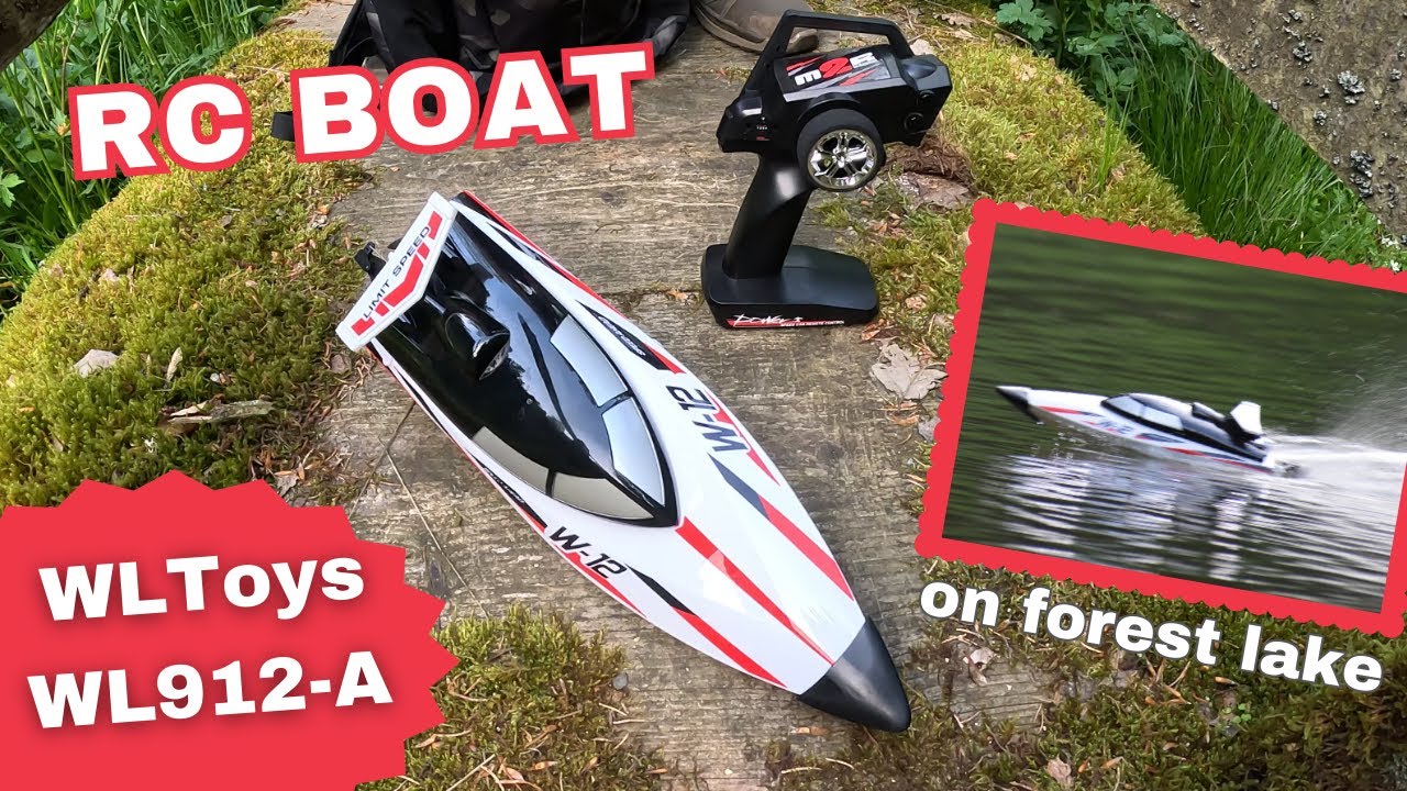 With our NEW WLtoys RC Speed boat on Forest Lake. Test || Must Have ...