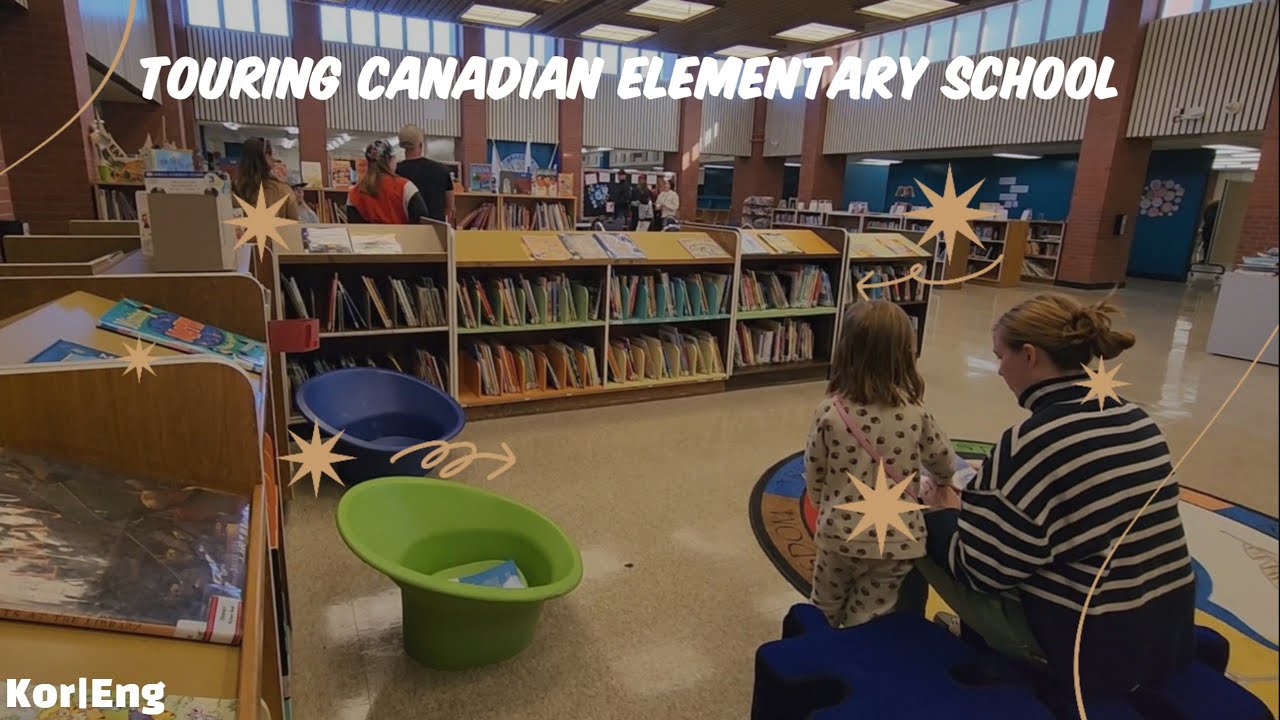 캐나다 지아 학교, 교실탐방| Touring Canadian Elementary School 국제가족 육아 일상 vlog ...