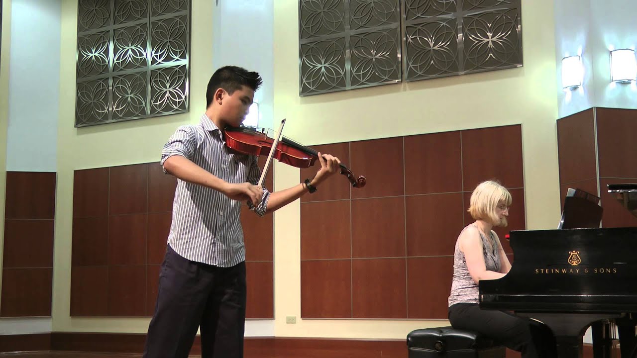 Ethan's solo viola recital: Country Dances No. 7 by Beethoven - YouTube