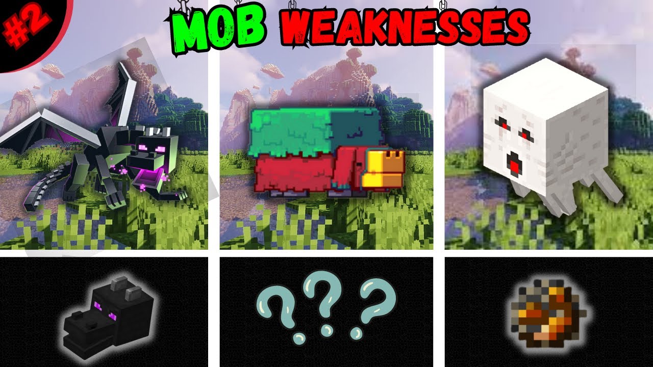 All Minecraft Mobs Weaknesses | Part 2 | Skyler - YouTube
