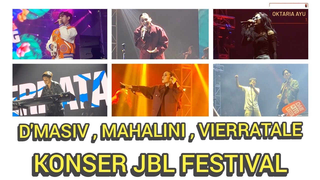 MAHALINI , DMASIV , VIERRATALE - KONSER JBL FESTIVAL 2024 #music #video ...