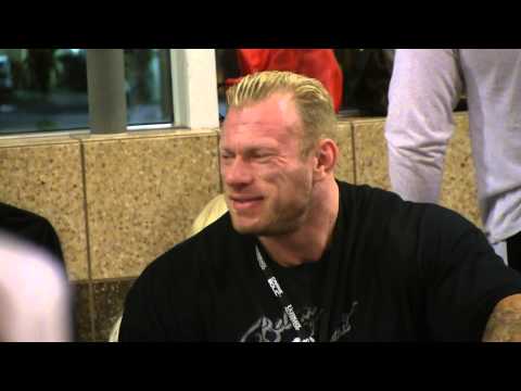 Dennis Wolf smiling at 2014 Mr. Olympia Fan Expo