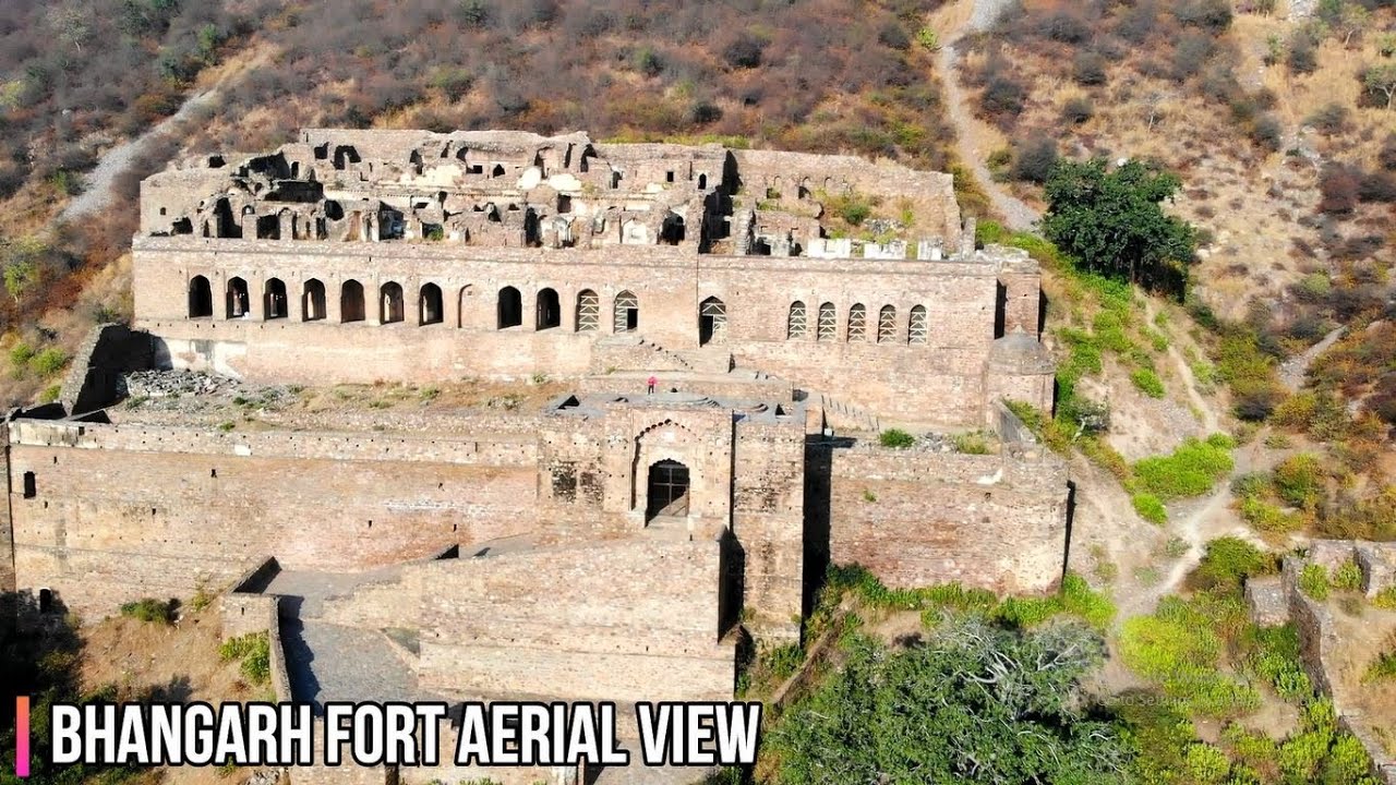 Most Haunted Bhangarh Fort ! भानगढ का किला! ! Drone View - YouTube