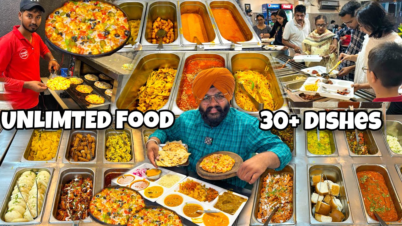 Unlimited Food Buffet In 189 | Street Food India | Unlimited 30+ dishes ...
