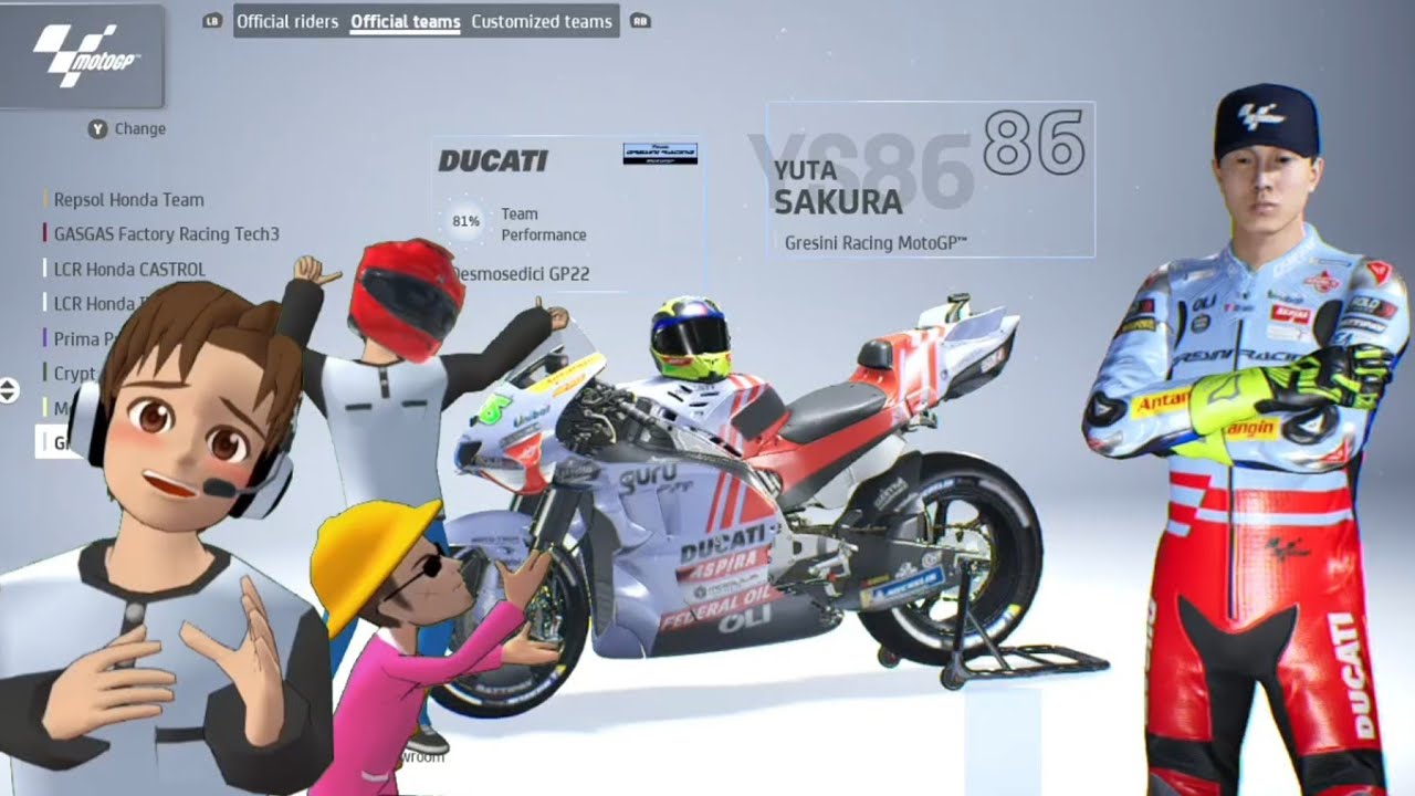 Yuta ikut lomba balap Motogp Sakura school simulator - YouTube