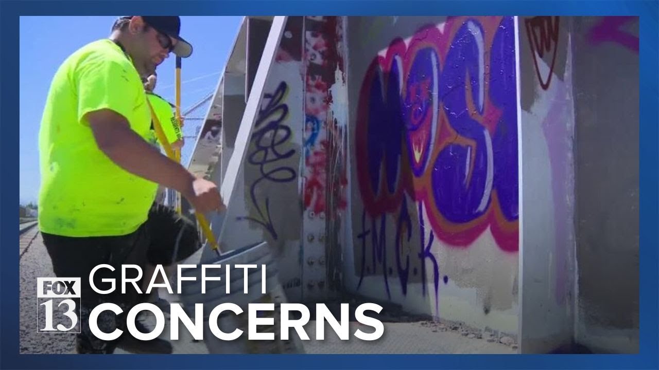 Why graffiti trend targeting Salt Lake County homes concerns police - YouTube