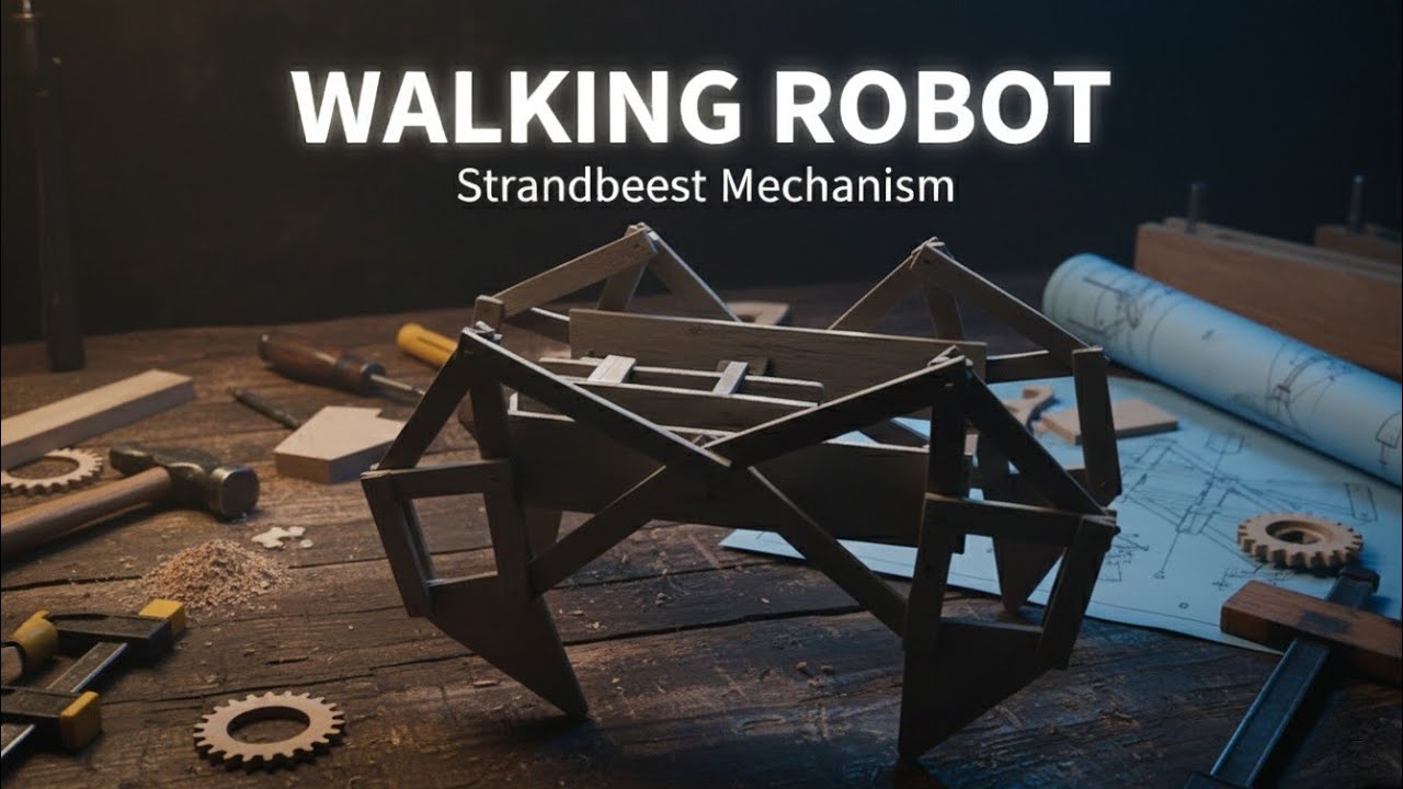walking robot ( a strandbeest ) mini robot || science project # ...