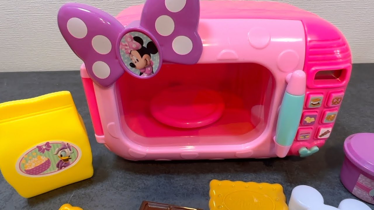 10 minutes satisfying with unboxing Disney Talking Microwave Toys ...