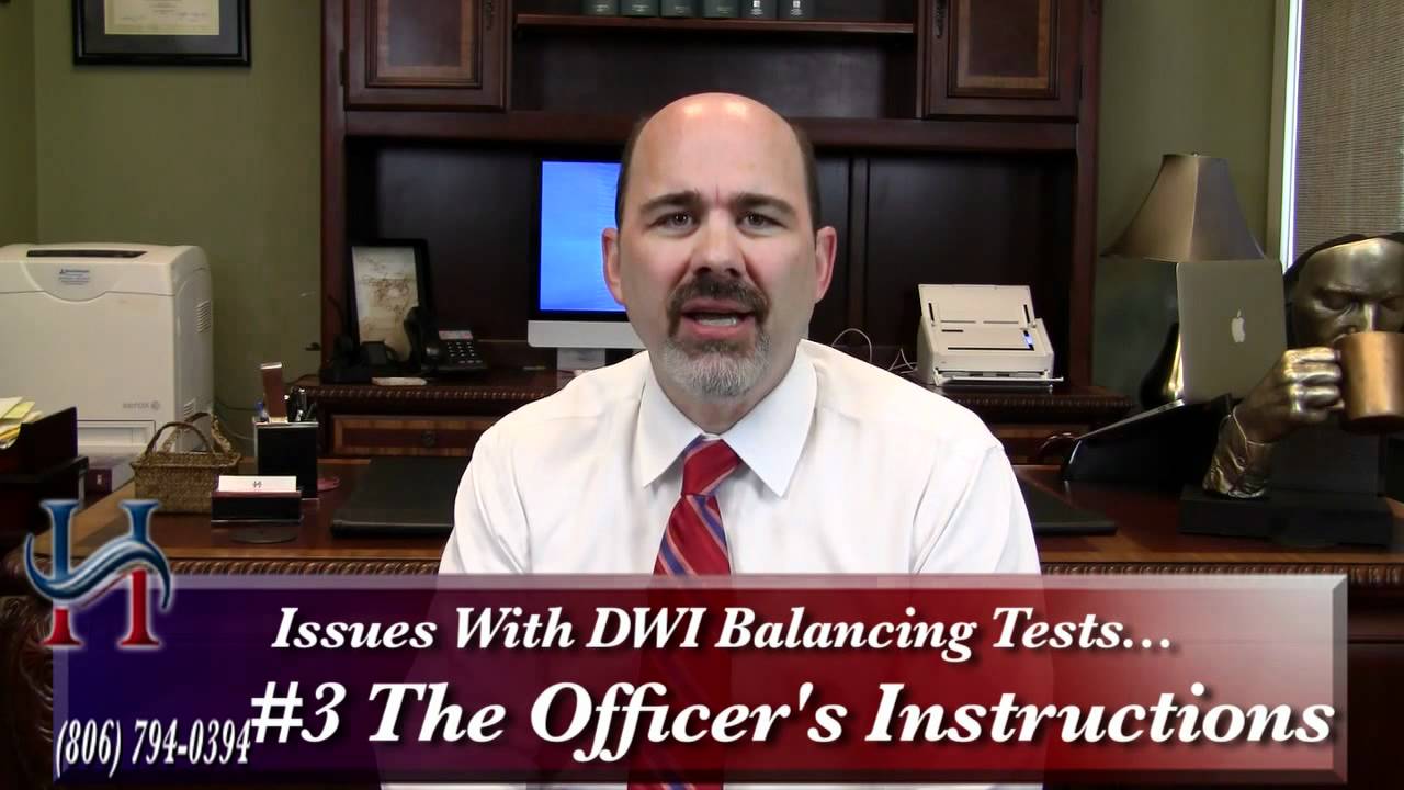 What are the Issues with DWI Balancing Tests? Lubbock DWI Attorney ...