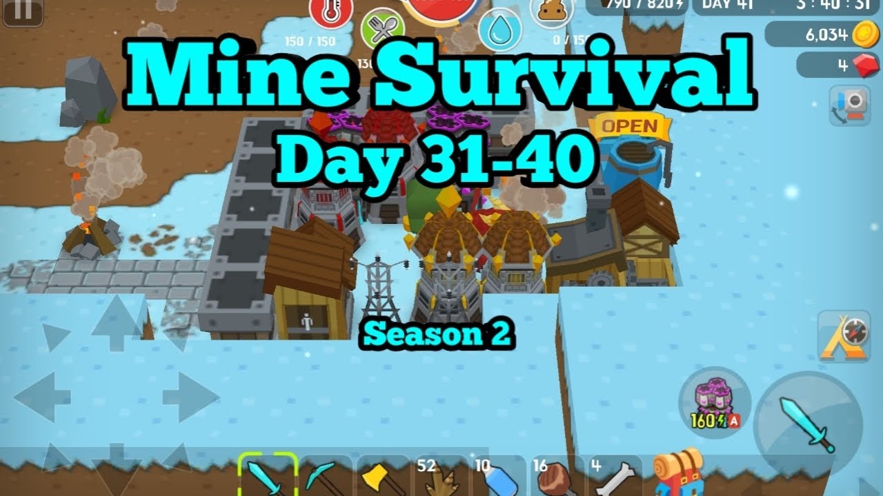 Mine Survival | Day 31-40 | Master Mode | Season 2 - YouTube