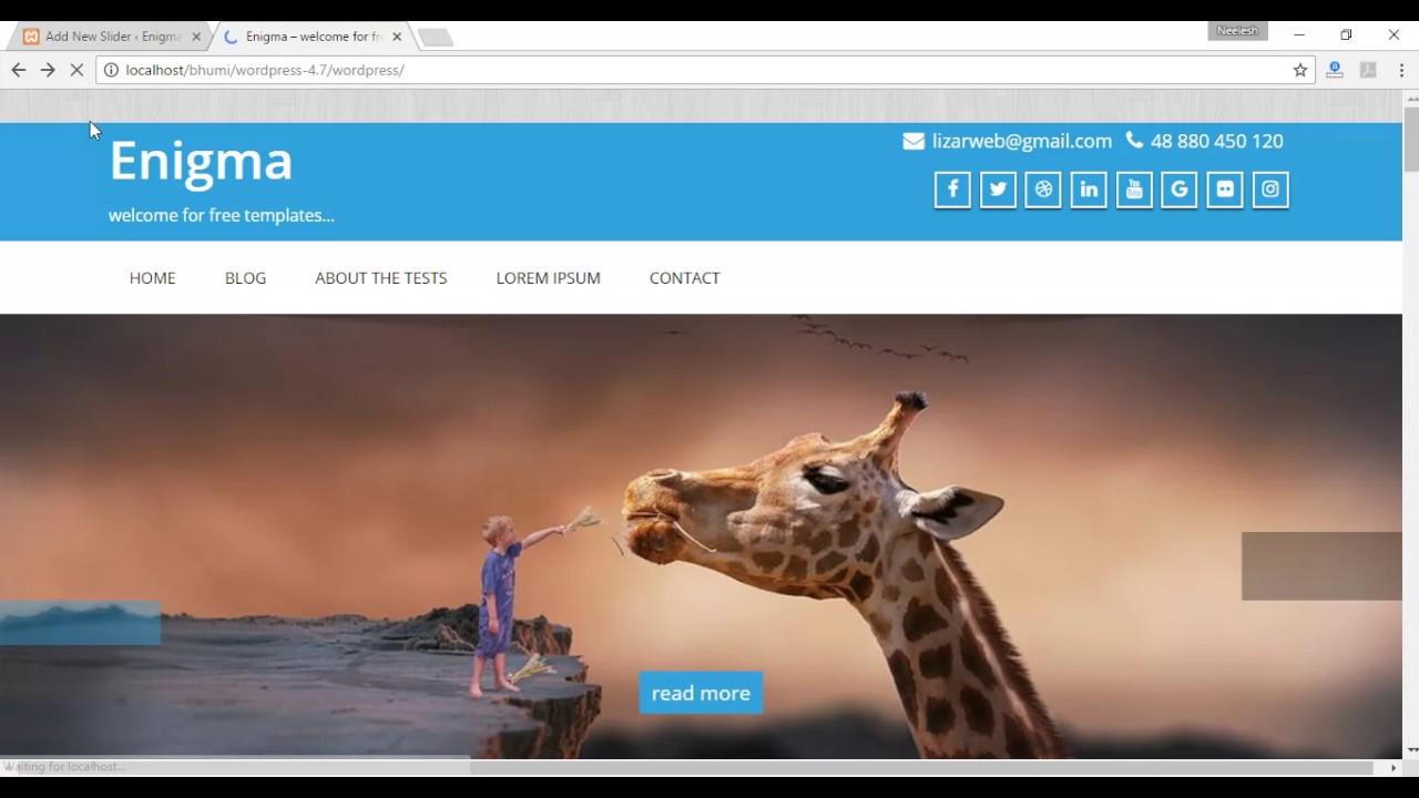 How to add 'Slider' in Enigma Premium WordPress Theme - YouTube