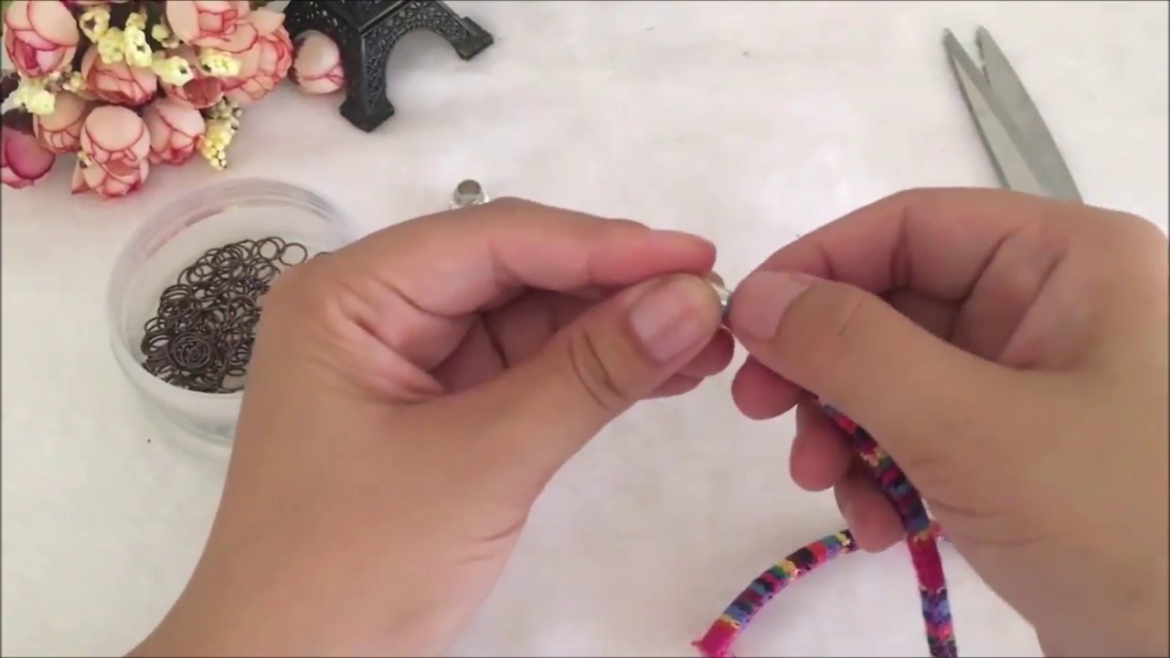 Tutorial Gelang Ethnic | DIY Unique Bracelet ~ By Tasia Ribbon - YouTube