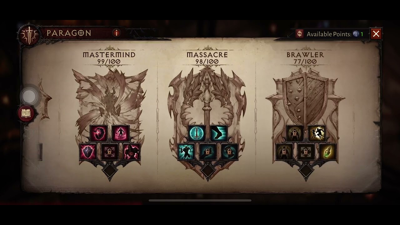 Diablo Immortal - OLD Paragon Tree (pre-tempest era) - YouTube