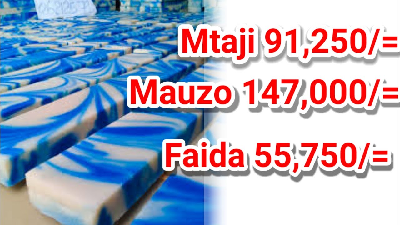 Sabuni ya magadi utengenezaji, mchanganuo wa bei za malighafi na faida ...