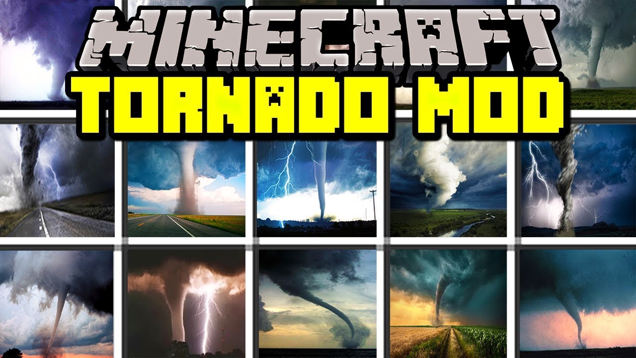 Minecraft TORNADO MOD! | SURVIVE AGAINST REALISTIC TORNADOS! | Modded ...